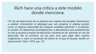 Iván Illich - Presentación final. material de exposicion | PPTX
