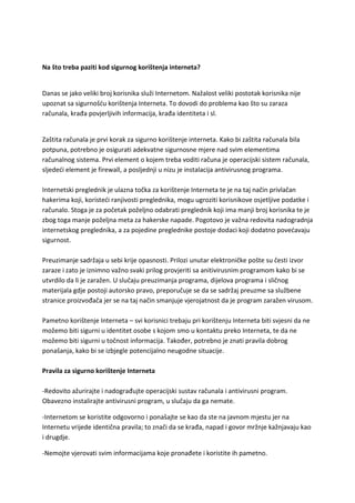 Ivona jajic safer_internet_day | PDF