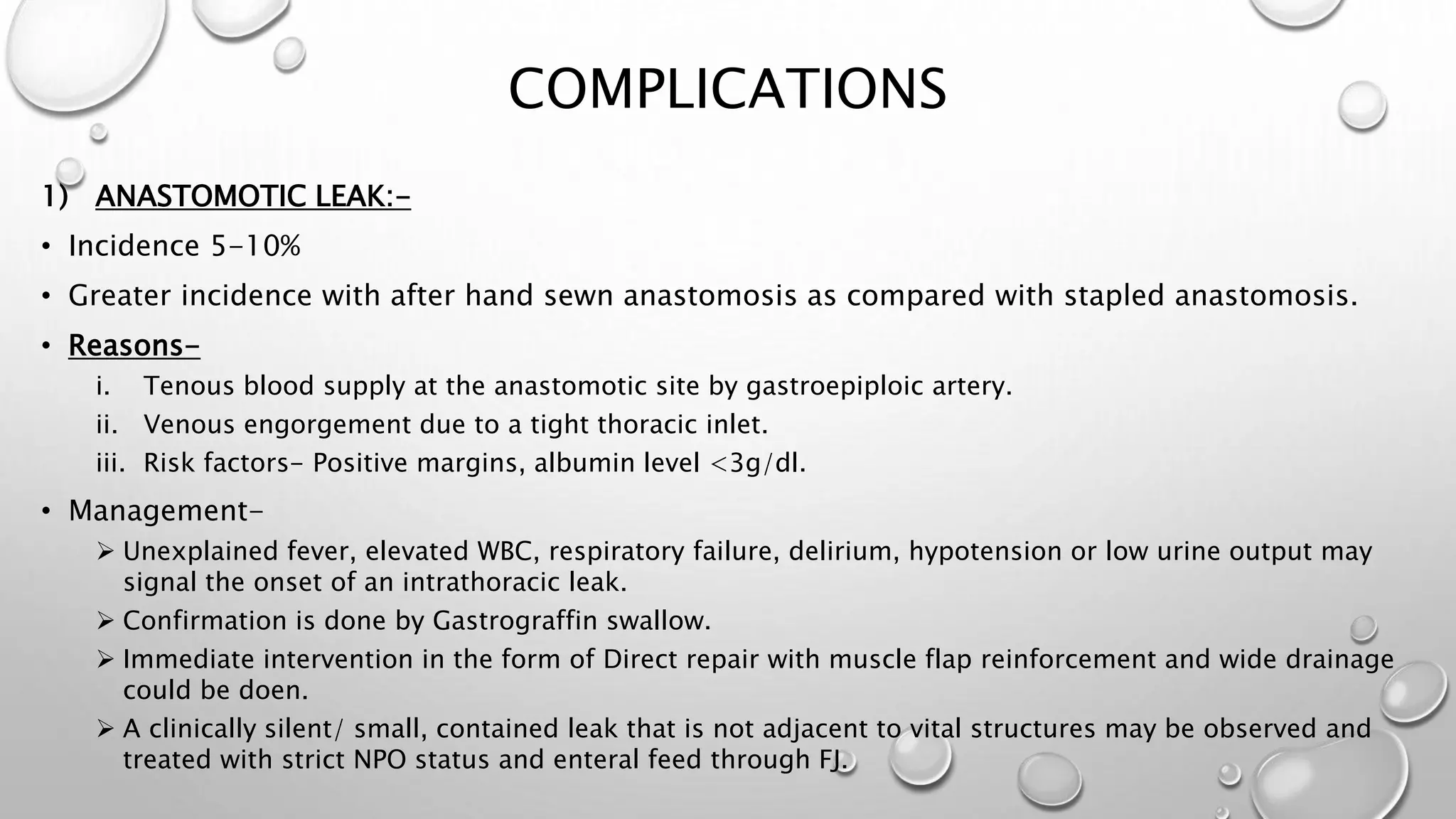 Ivor lewis esophagectomy | PPTX