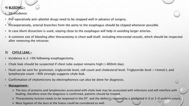 Ivor lewis esophagectomy | PPTX | Death, Injury, or Military Conflict ...