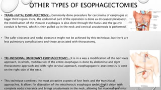 Ivor lewis esophagectomy | PPTX
