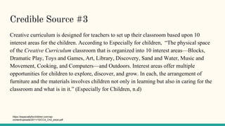 Ivory b week6_creative curriculum approach-3 | PPTX