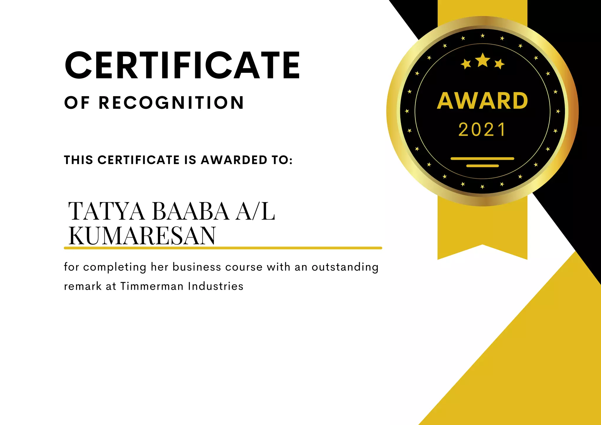 IVORY CERFICATE | PDF | Business Administration | Business