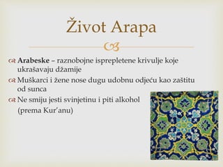 Život i kultura Arapa | PPTX