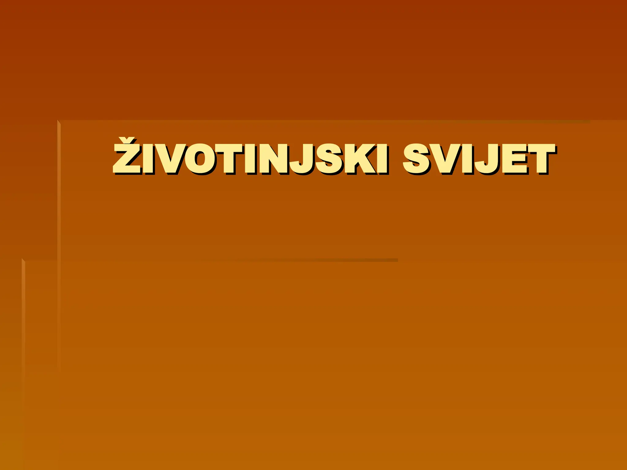 Životinjski svijet podjela biologija.ppt