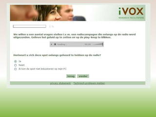 I vox business cases survey examples | PPT