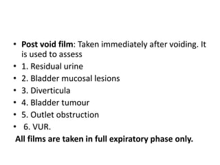 INTRAVENOUS UROGRAPHY INDICATIONS CONTRAINDICATIONS | PPTX