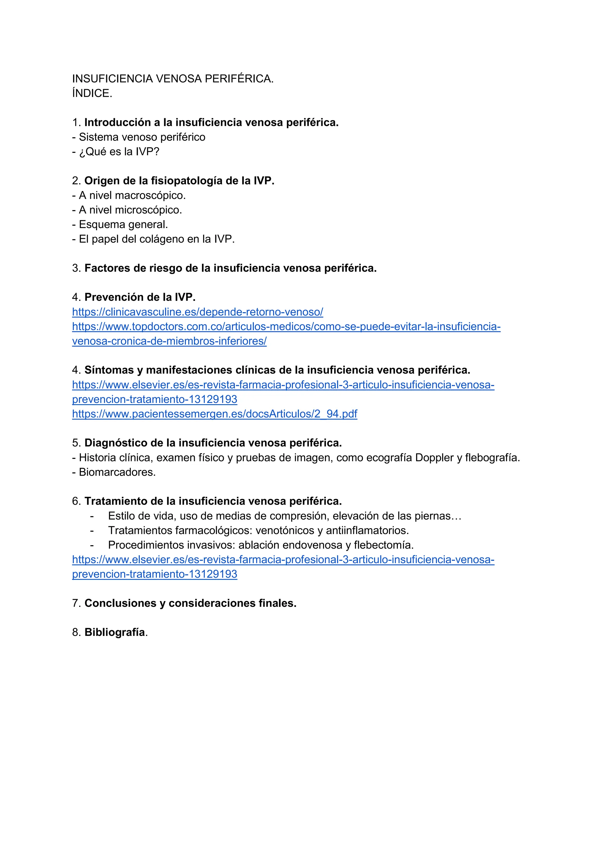 Insuficiencia venosa periférica (información) | DOCX
