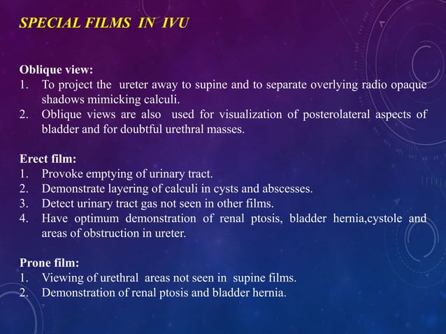 INTRAVENOUS UROGRAM (IVU) | PPTX