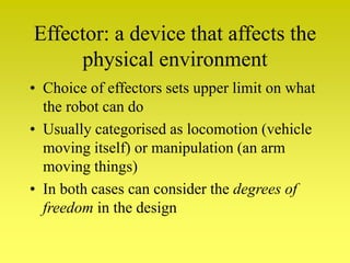 Effectors and Actuators use in mechatronics systems | PPT