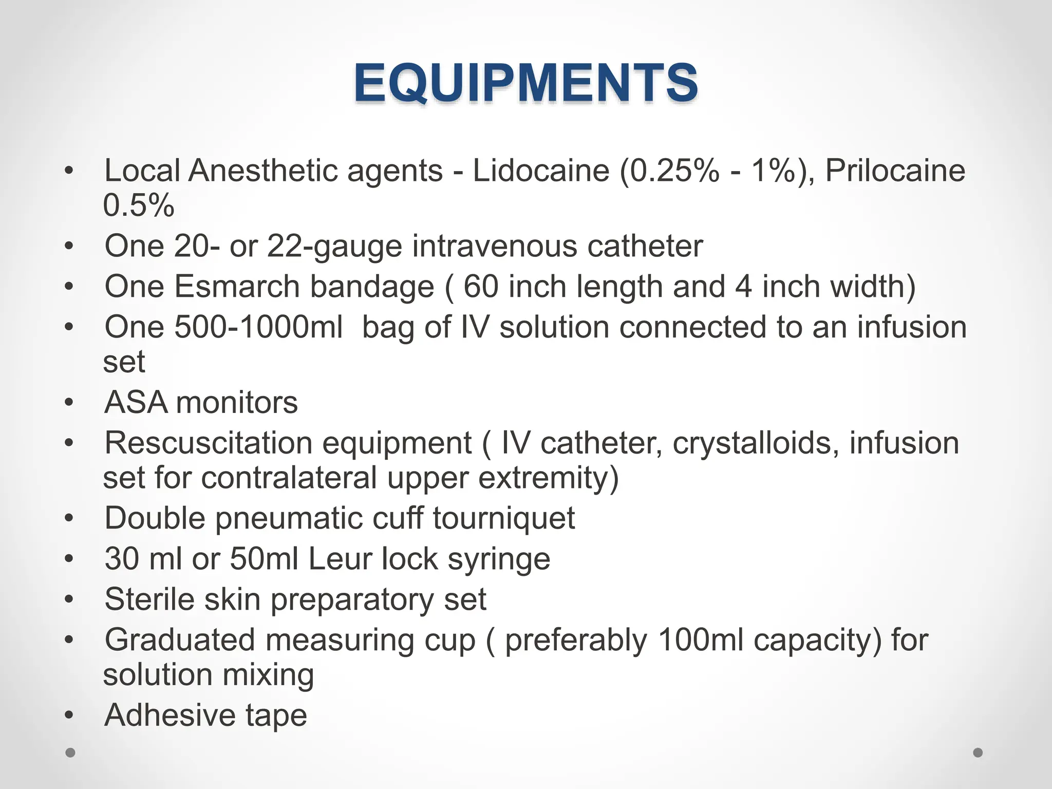 Presentation on intravenous regional anaesthesia | PPTX