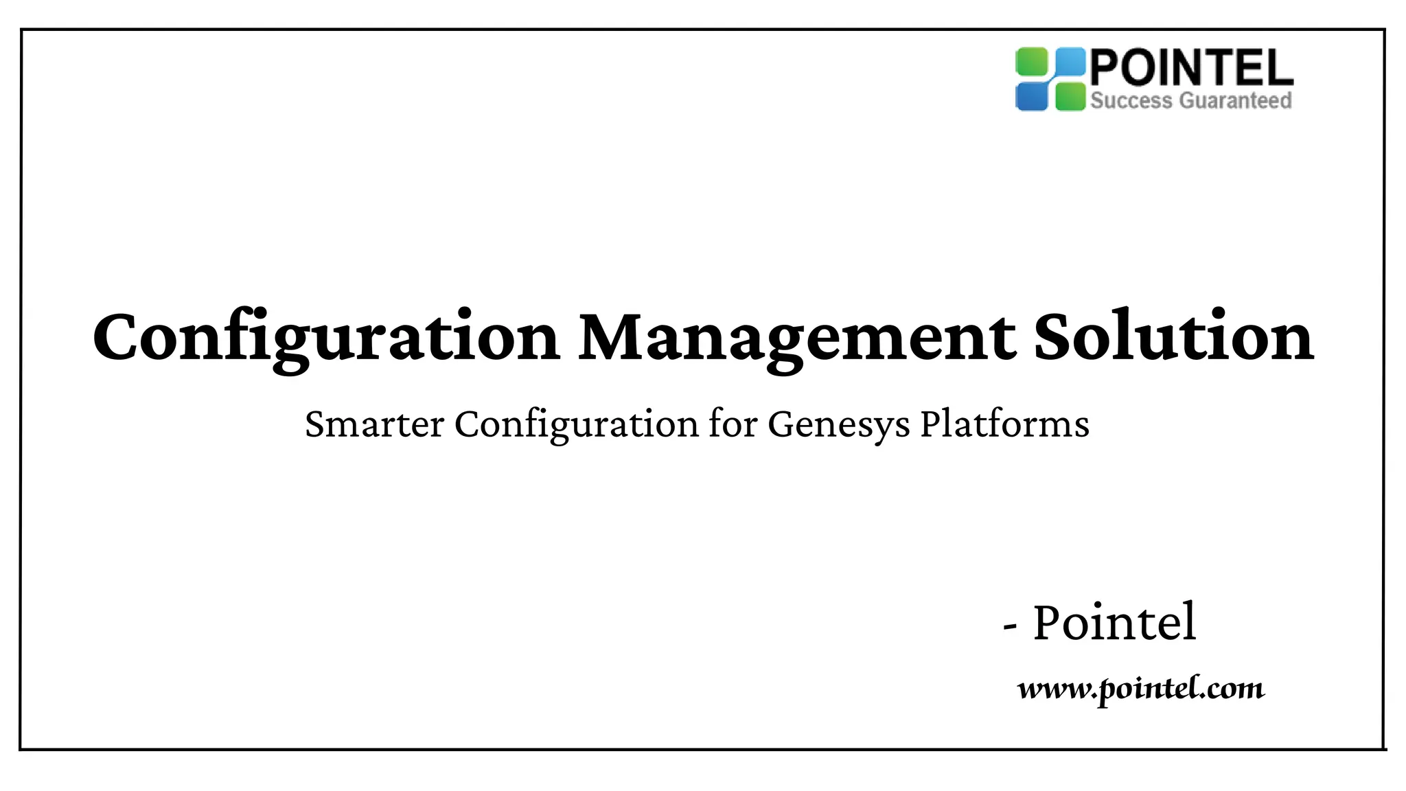 Best configuration management tool for contact center | PDF