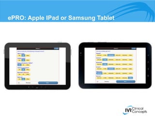 IVR Clinical Concepts RTSM & ePRO/eCOA eSource Solutions | PPT