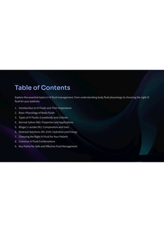 Decoding IV Fluids : NS vs . RL vs . D5 | PDF