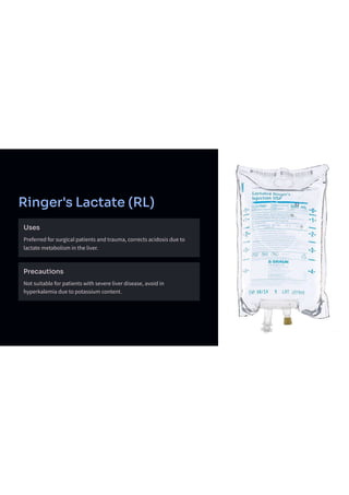 Decoding IV Fluids : NS vs . RL vs . D5 | PDF