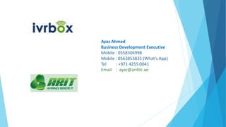 IVR BOX features | PPT
