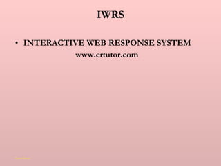 Ivrs | PPT