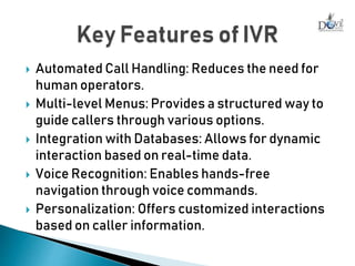 Interactive Voice Response (IVR) Solution | PPT