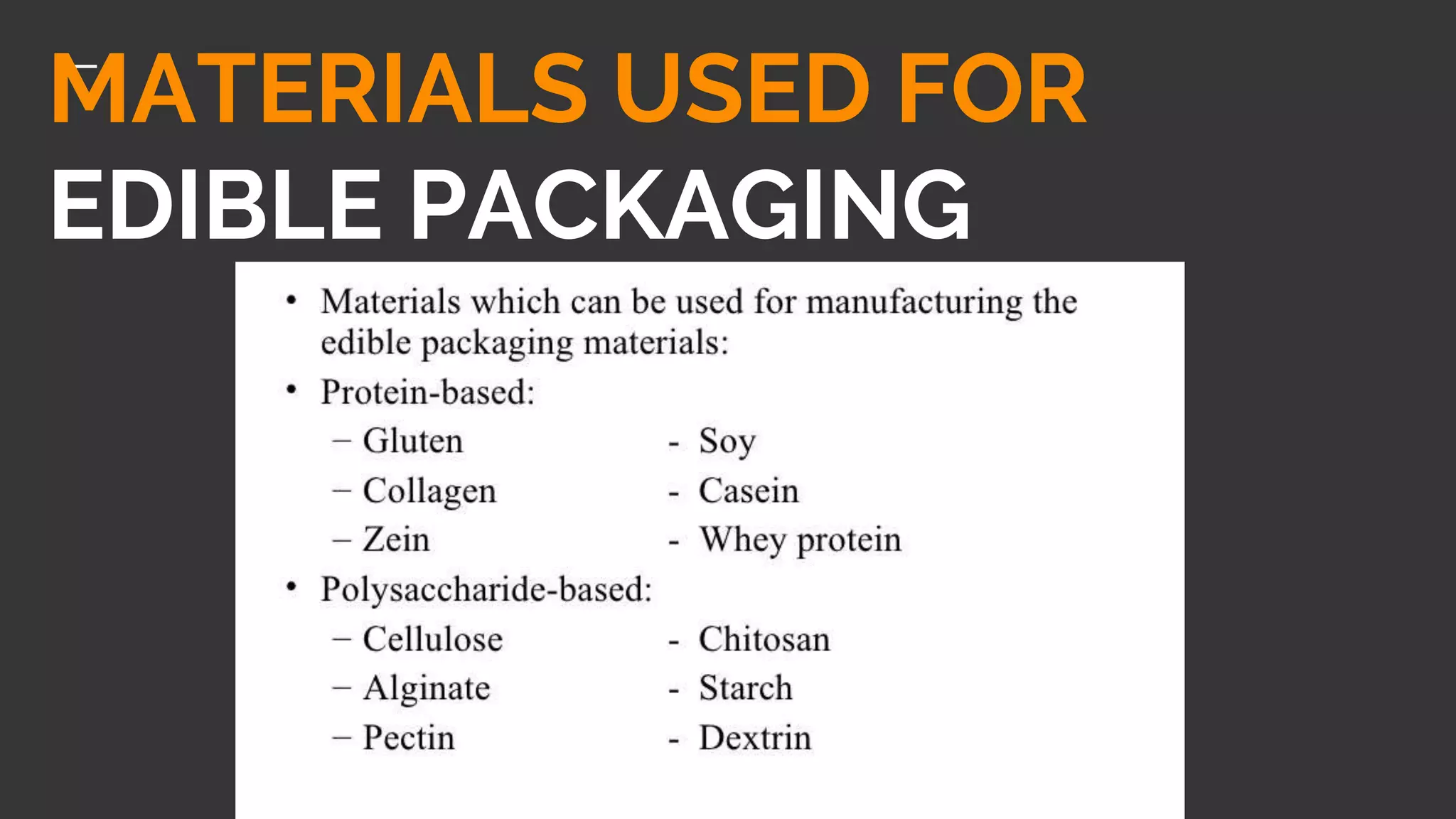 Edible food packaging | PPTX
