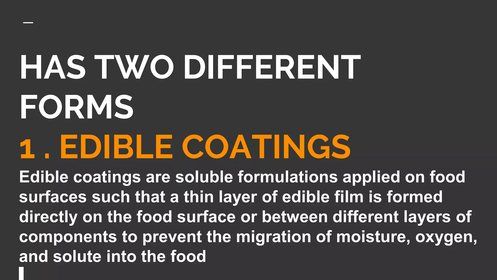 Edible food packaging | PPTX | Nutrition | Healthy Living