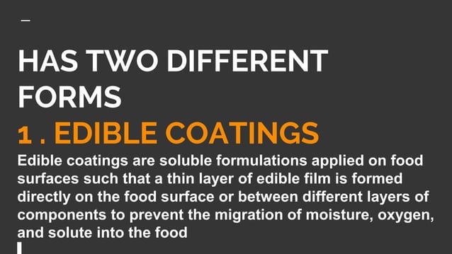 Edible food packaging | PPTX | Nutrition | Healthy Living