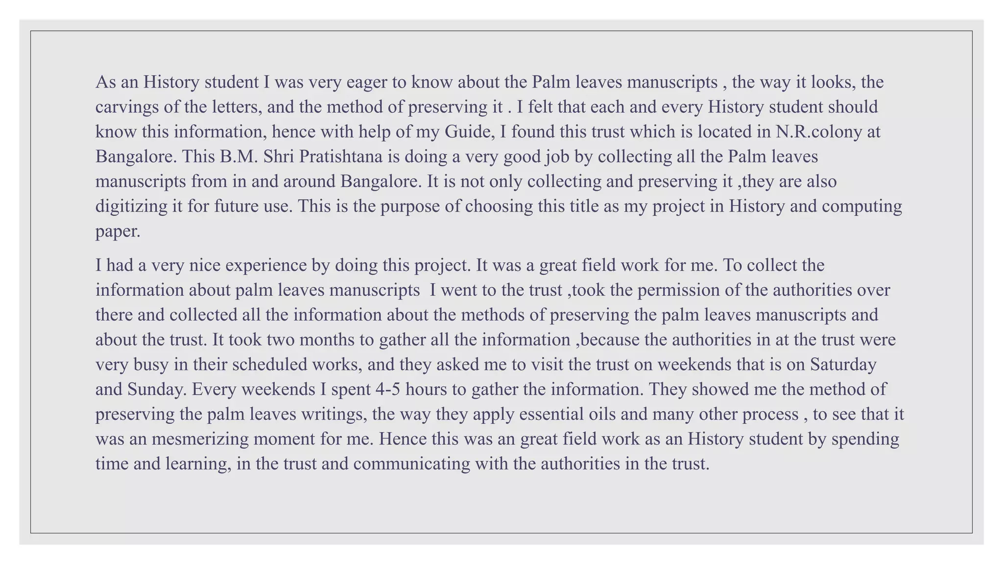 B.M. Shri Pratishtana as an Historical museum of Manuscripts | PPTX