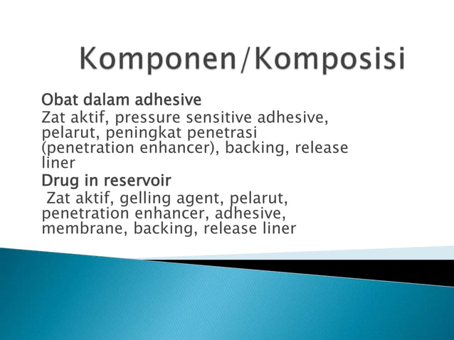 (IV) Sistem Penghantaran Obat Transdermal.pptx