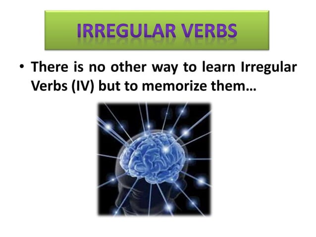 Irregular Verbs Patterns | PPTX