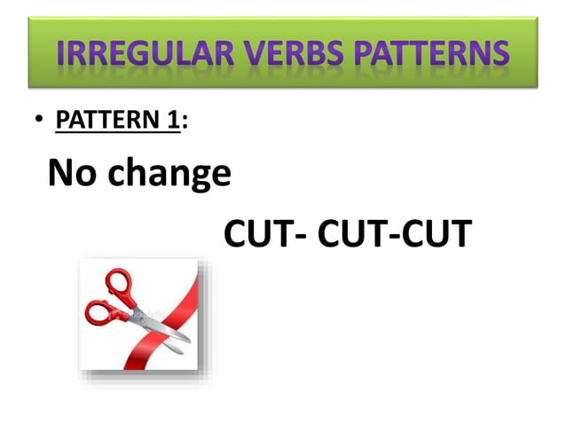 Irregular Verbs Patterns | PPTX