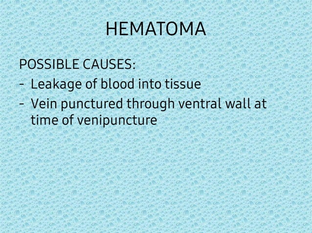 IVT COMPLICATIONS & MANAGEMENT(1).pdf | First Aid | Injuries