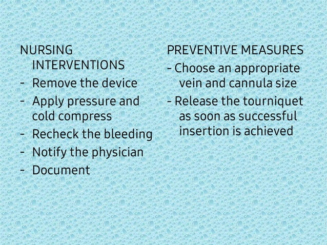 IVT COMPLICATIONS & MANAGEMENT(1).pdf | First Aid | Injuries