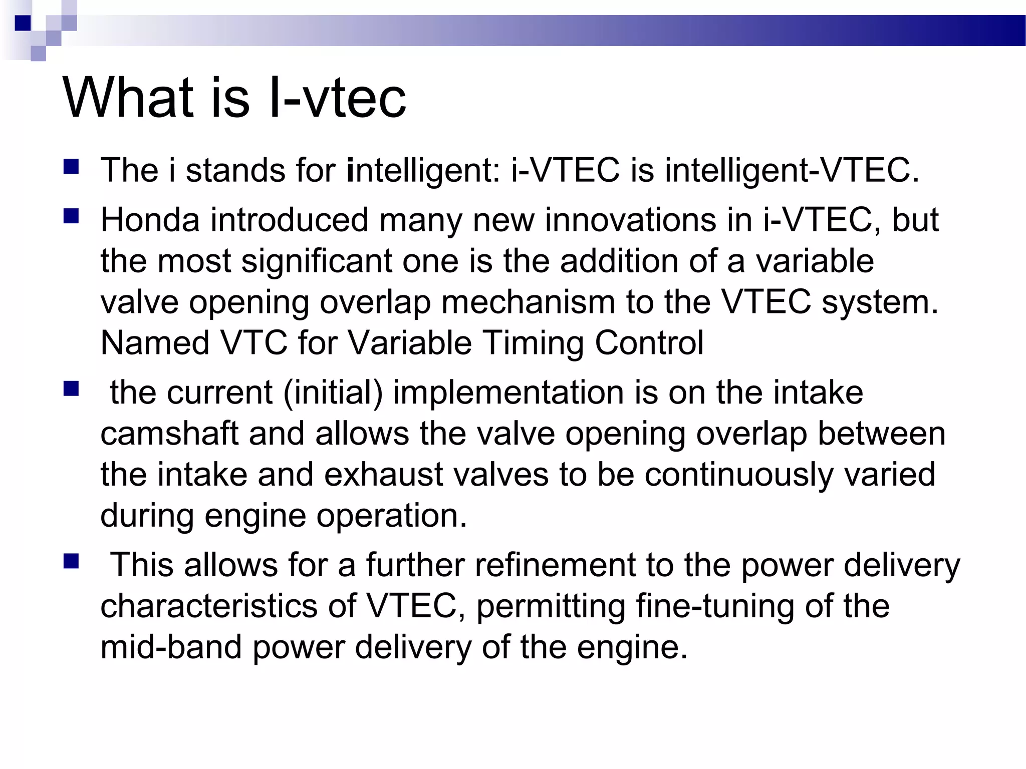 I vtec ppt | PPT