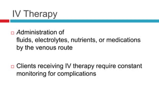 Iv Therapy | PPTX