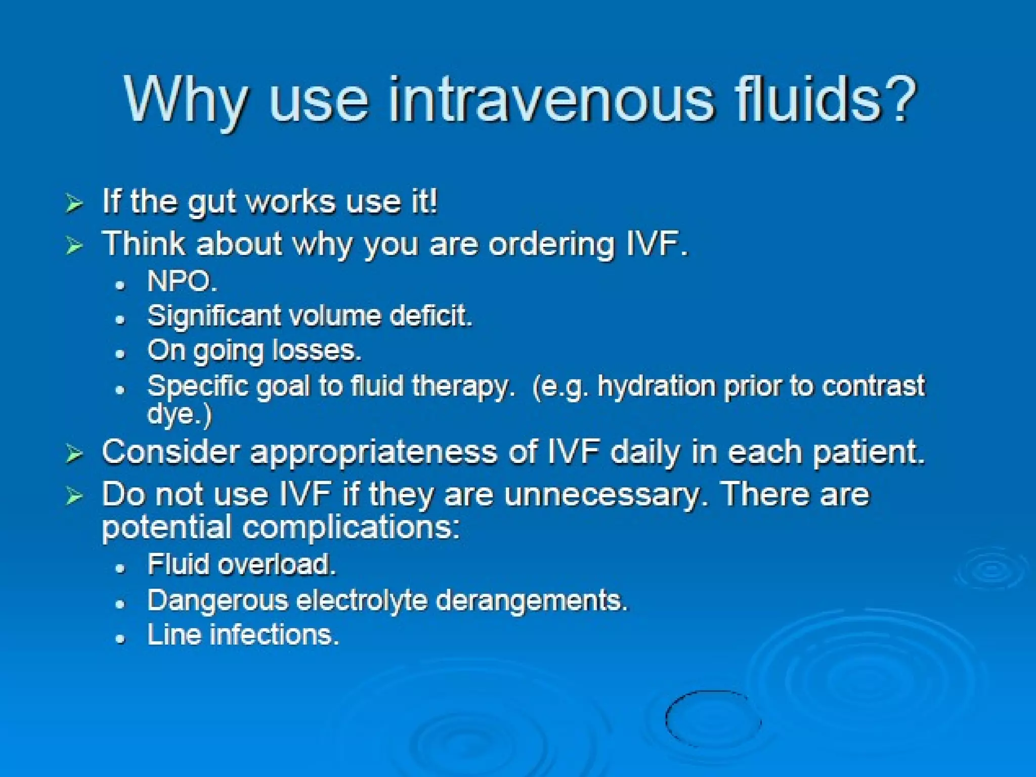 Principles of Intravenous fluid therapy | PPT