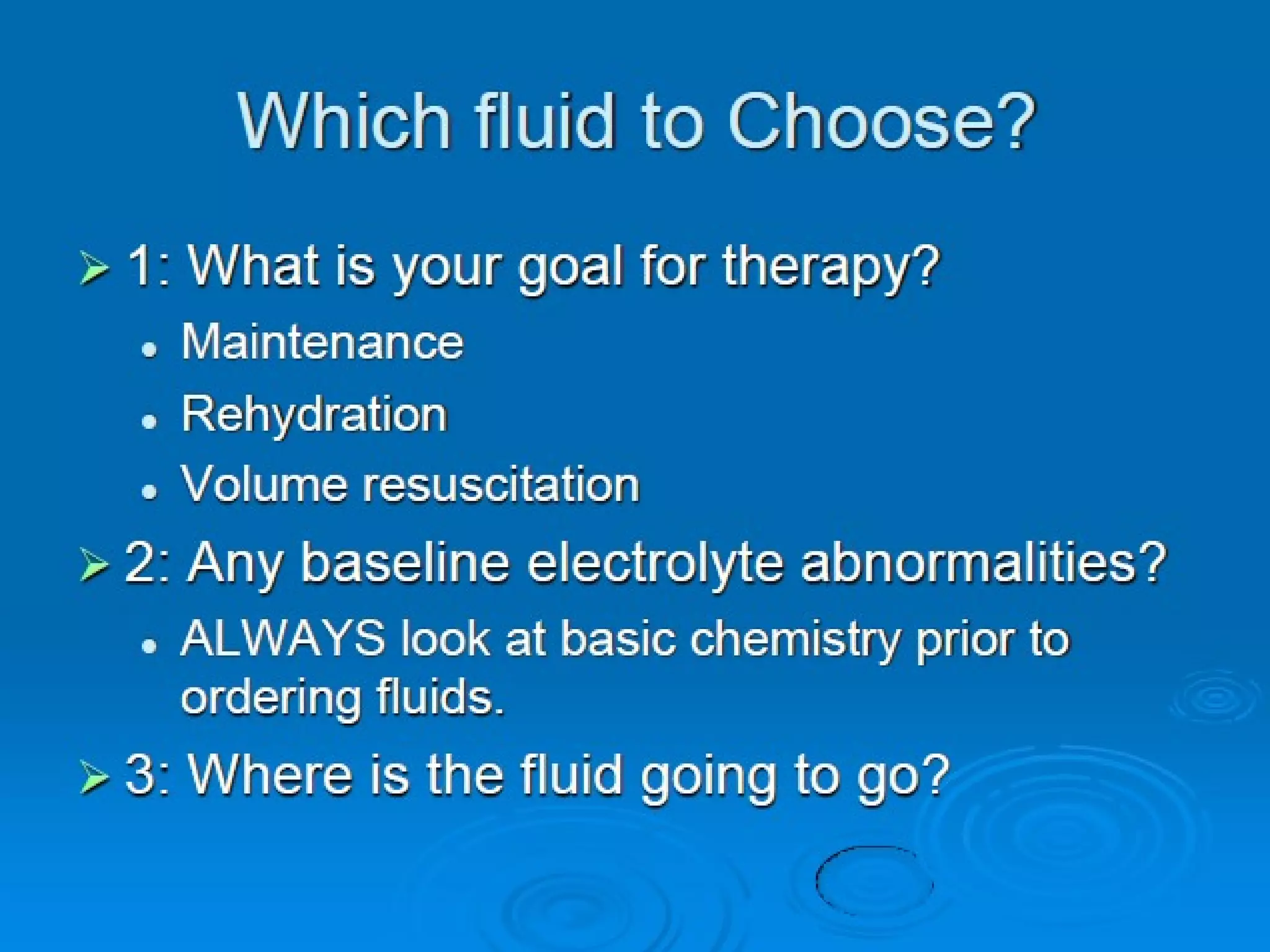 Principles of Intravenous fluid therapy | PPT