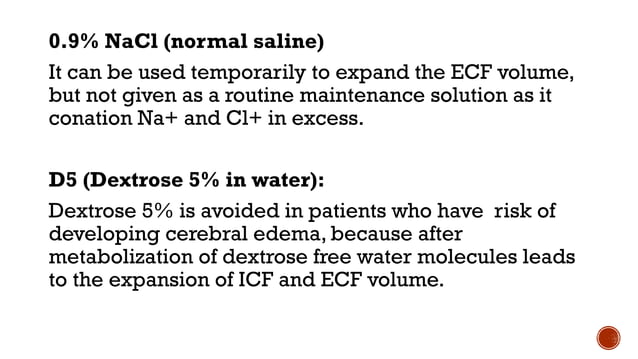 IV therapy, Type of IV fluids, Fluid calculation | PPT