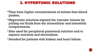 IV therapy, Type of IV fluids, Fluid calculation | PPT