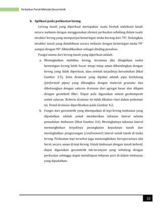 Perbaikan tanah dengan Geosintetik (Ivtitah anita) | DOCX