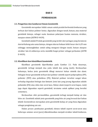 Perbaikan tanah dengan Geosintetik (Ivtitah anita) | DOCX