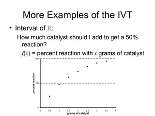 Intermediate Value Theorem | PPT | Chemistry | Science