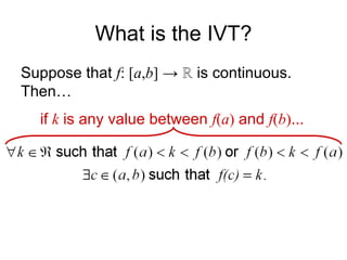 Intermediate Value Theorem