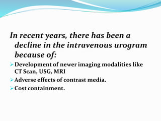 Intravenous urography | PPT