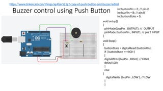 INTODUCTION OF IOT AND INTERFACING WITH ARDUINO UNO | PPTX