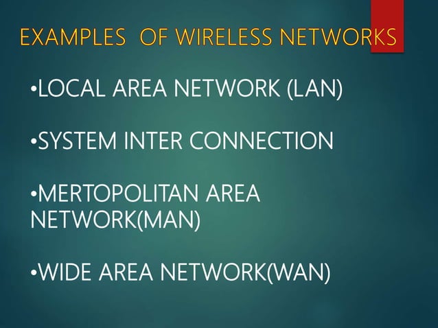 INTRODUCTION TO WIRELESS NETWORKING | PPTX