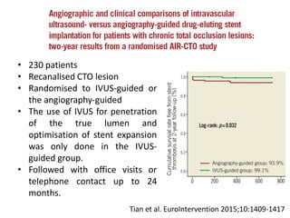 Philip Dingli. Javier Escaned - Intracoronary imaging in CTOs When to ...