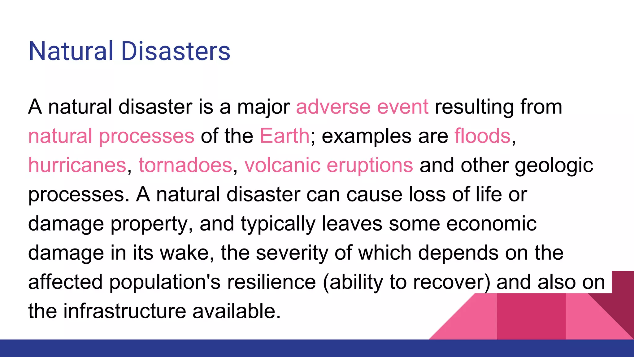 Natural disasters | PPT