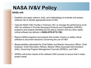 IV&V Cox Overview | PPT