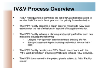 IV&V Cox Overview | PPT