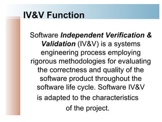 IV&V Cox Overview | PPT