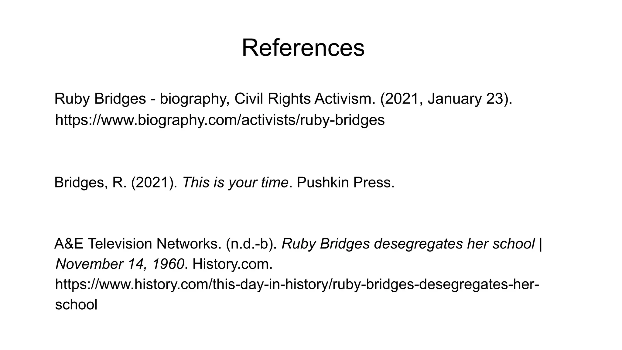 Ruby Bridges Hall of Heroes Presentation | PPTX